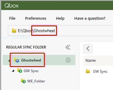 Qbox: Types of Folders
